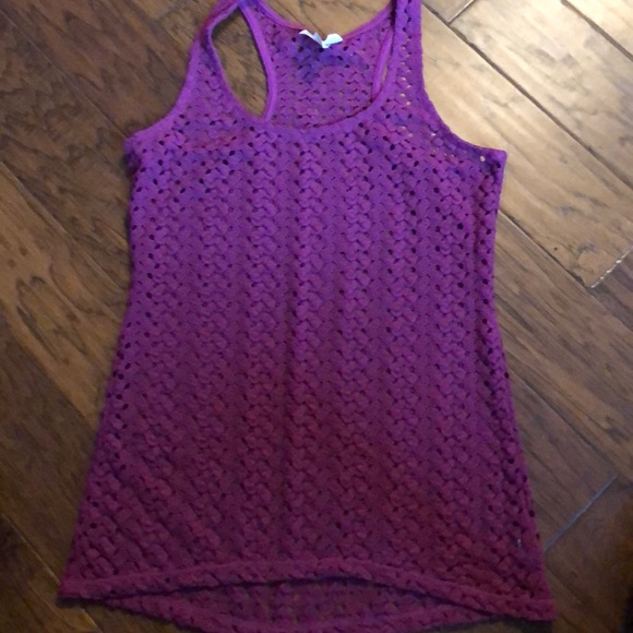 Pretty Rebellious | Tops | Crocheted Racer Bank Tank 525 | Poshmark